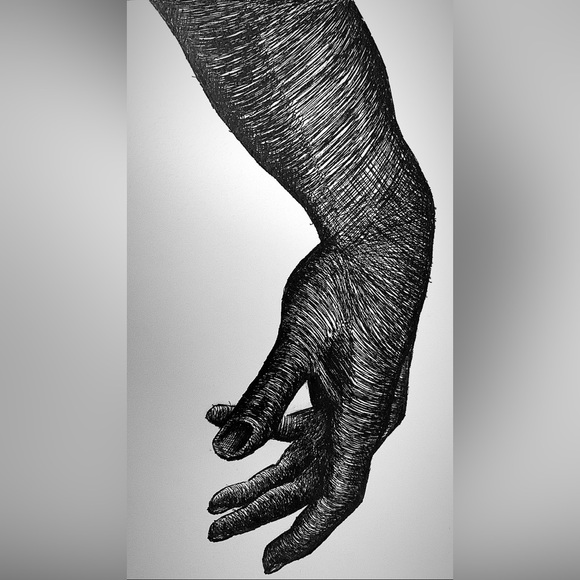 Art | Oneofakind Original Artwork Creation Of Adam Ink Remake | Poshmark